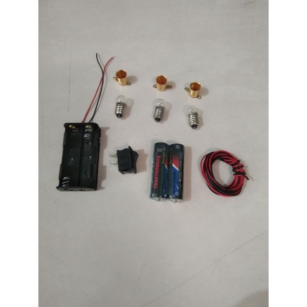 Jual lampu paket lengkap praktek praktikum anak sekolah SD SMP | Shopee ...