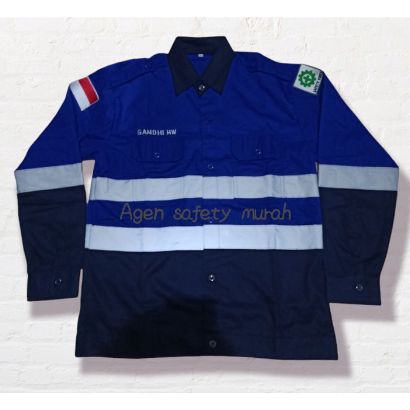 Jual baju seragam safety kombinasi warna proyek tambang katelpak ...