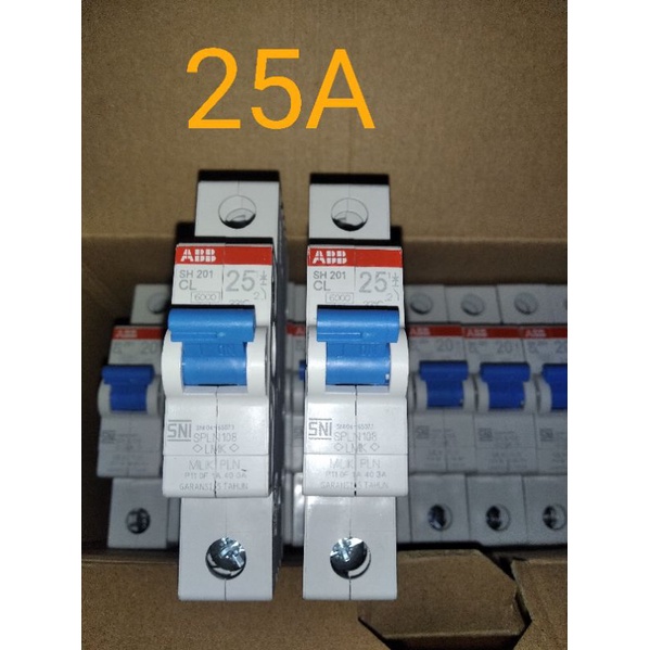 Jual MCB ABB PLN 1p/20A ,25A ( ORI SH -201) | Shopee Indonesia