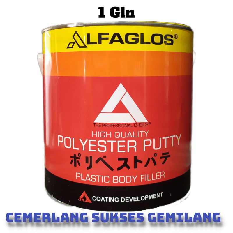 Jual dempul alfaglos 1 galon dempul kayu dempul plastik dempul besi ...