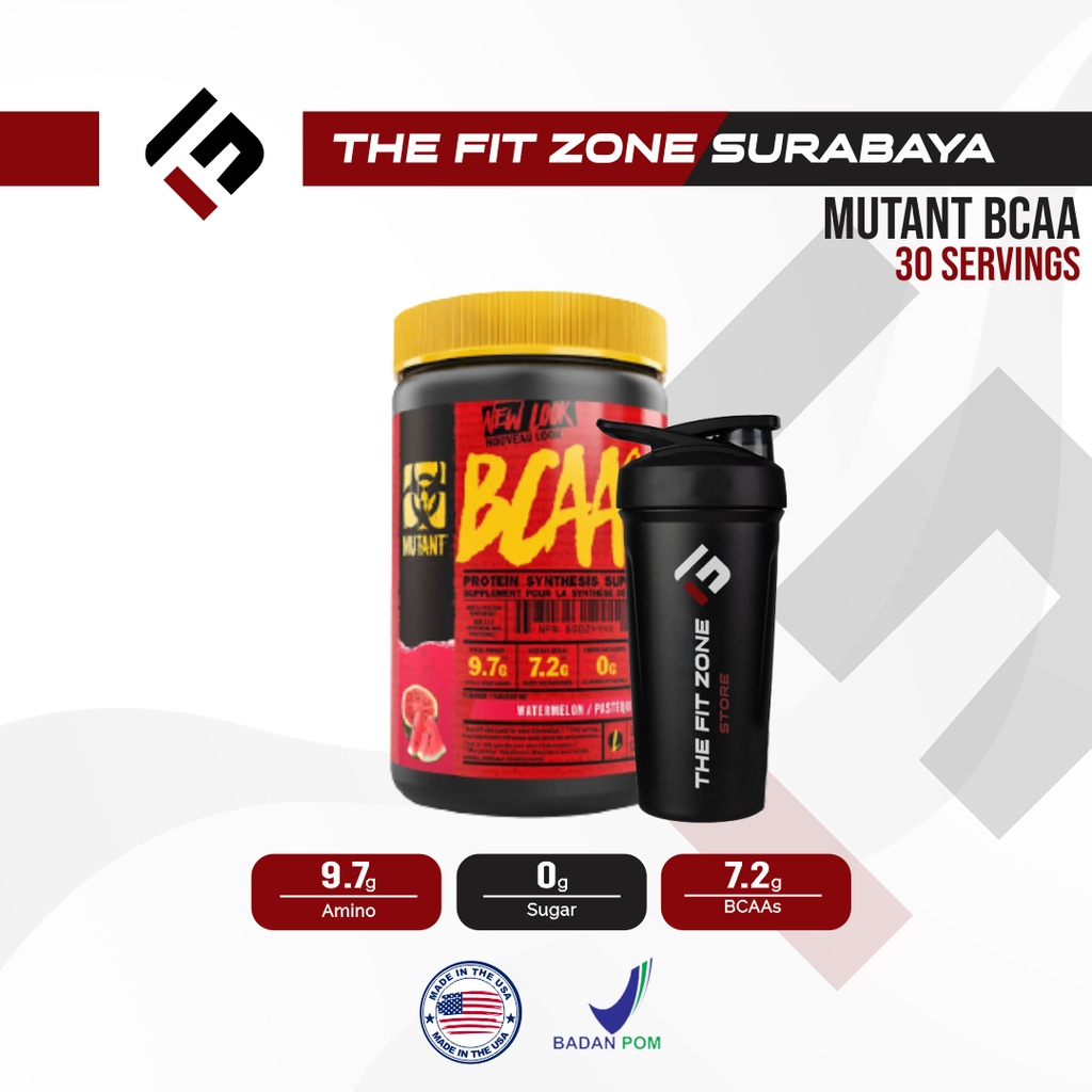 Jual MUTANT Bcaa 30 Serving Brain Chain Amino Acid Supplement Fitness ...