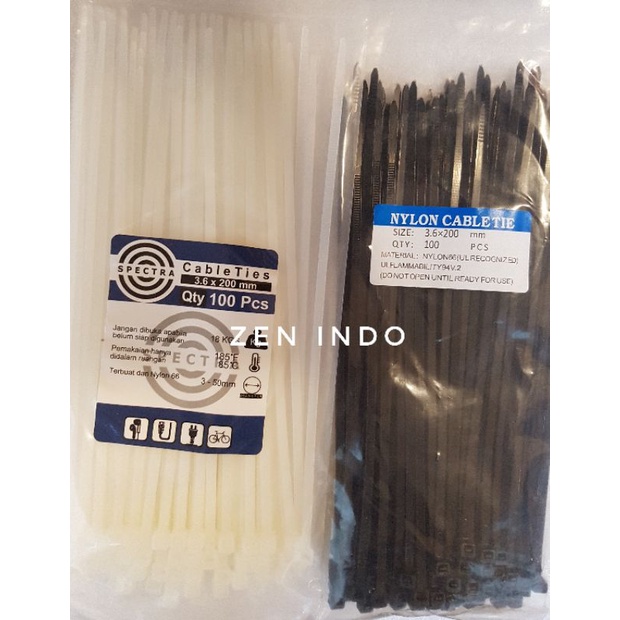 Jual Kabel Ties 20CM Qty 100pcs | Shopee Indonesia
