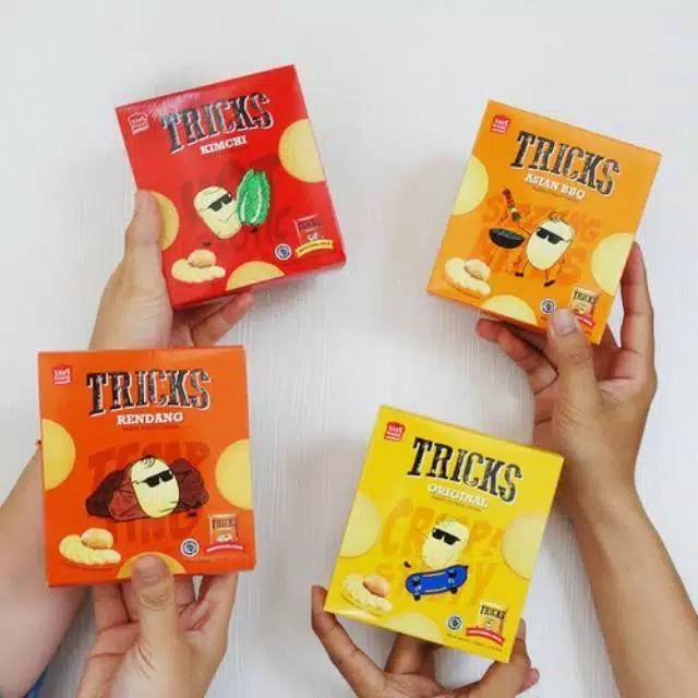 Jual Snack Kentang Tricks Baked Crisps Rasa Rendang / Kimchi / Original ...