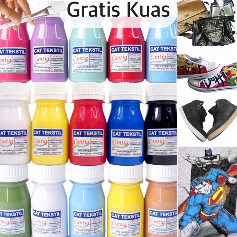 Jual Cat Kain, Cat Sepatu, Cat Kulit, Cat Kanvas Premium, Cat Tekstil ...