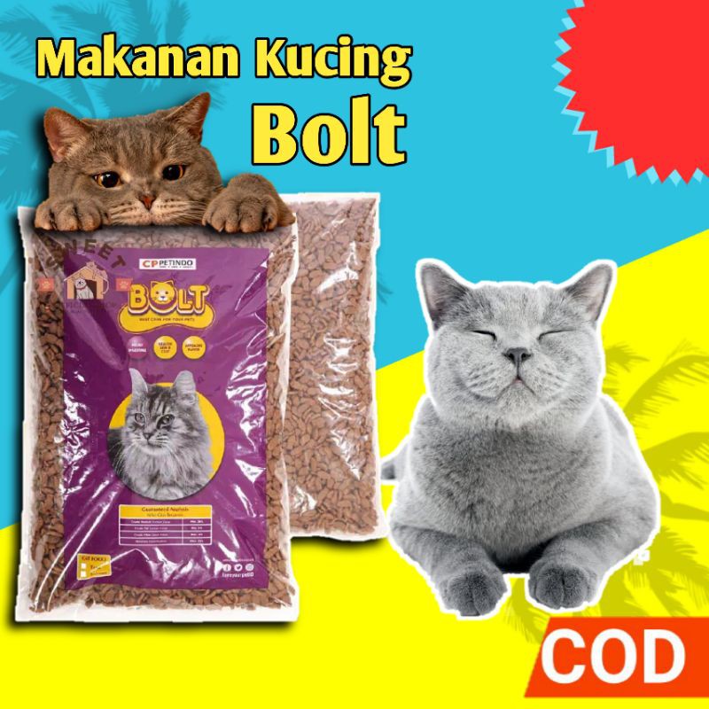 Jual Makan Makanan Kucing Kering Bolt Tuna Bentuk Ikan dan Donat Pakan ...