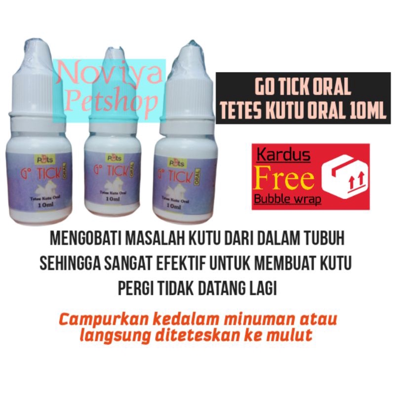 Jual Go Tick Oral / tetes kutu oral kucing anjing 10ml | Shopee Indonesia