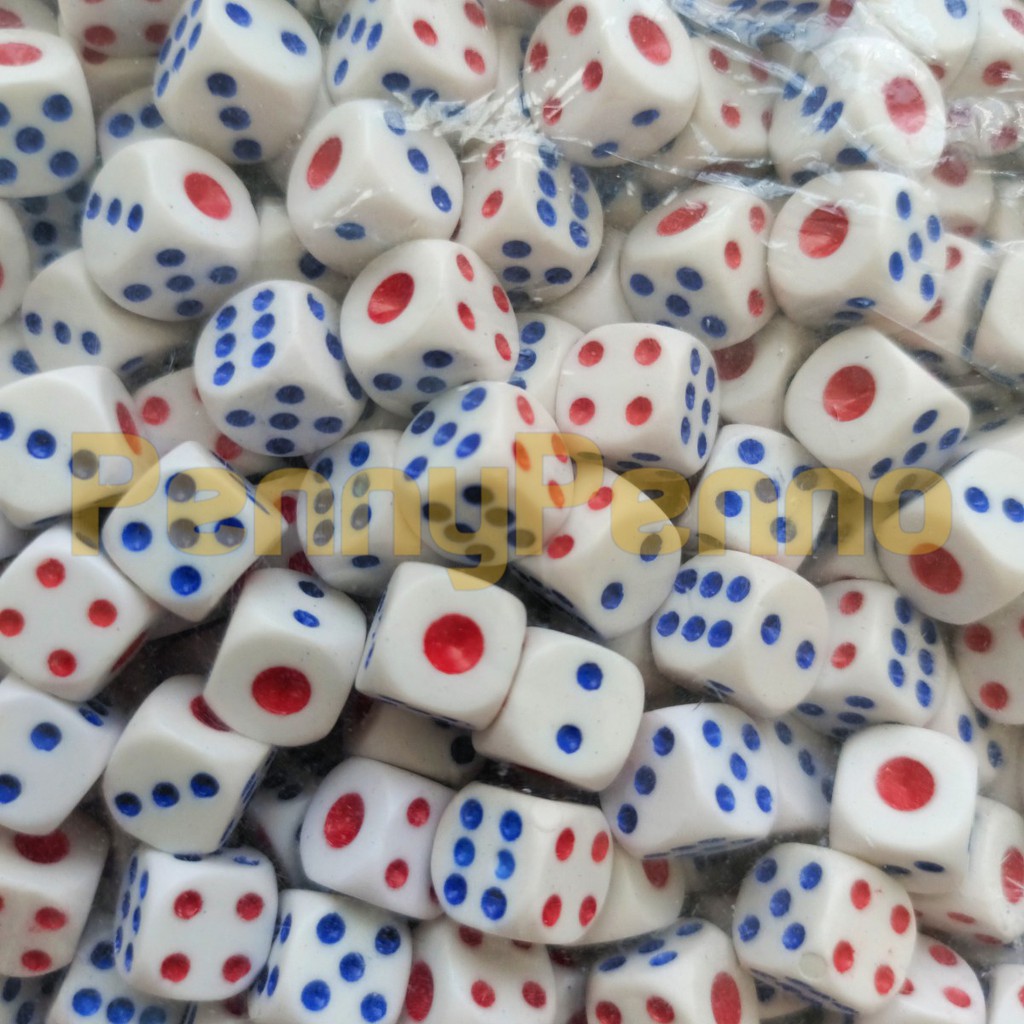 Jual Mainan Dadu Ukuran 1 Cm 10mm Dice Board Game (1 Biji / 1 Pcs ...