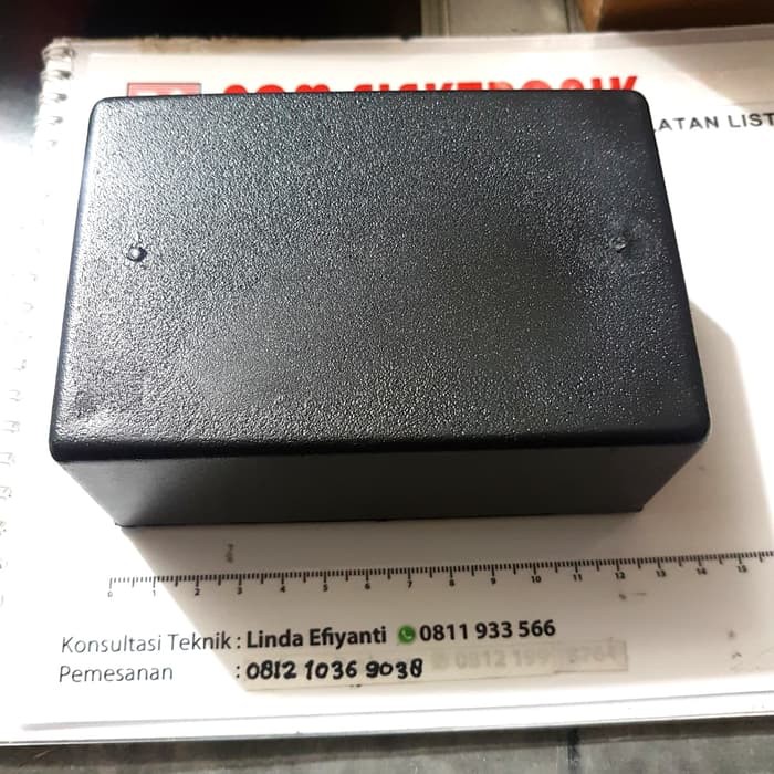 Jual New Box hitam plastik X 4 Box Elektronik X 4 125 X 85 X 5 CM buble ...