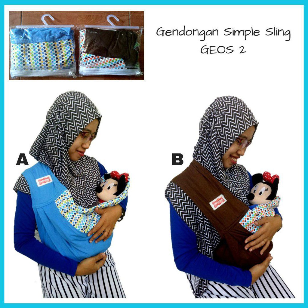 Jual Geos Gendongan Kaos Gendongan Anak Sling Dialogue | Shopee Indonesia