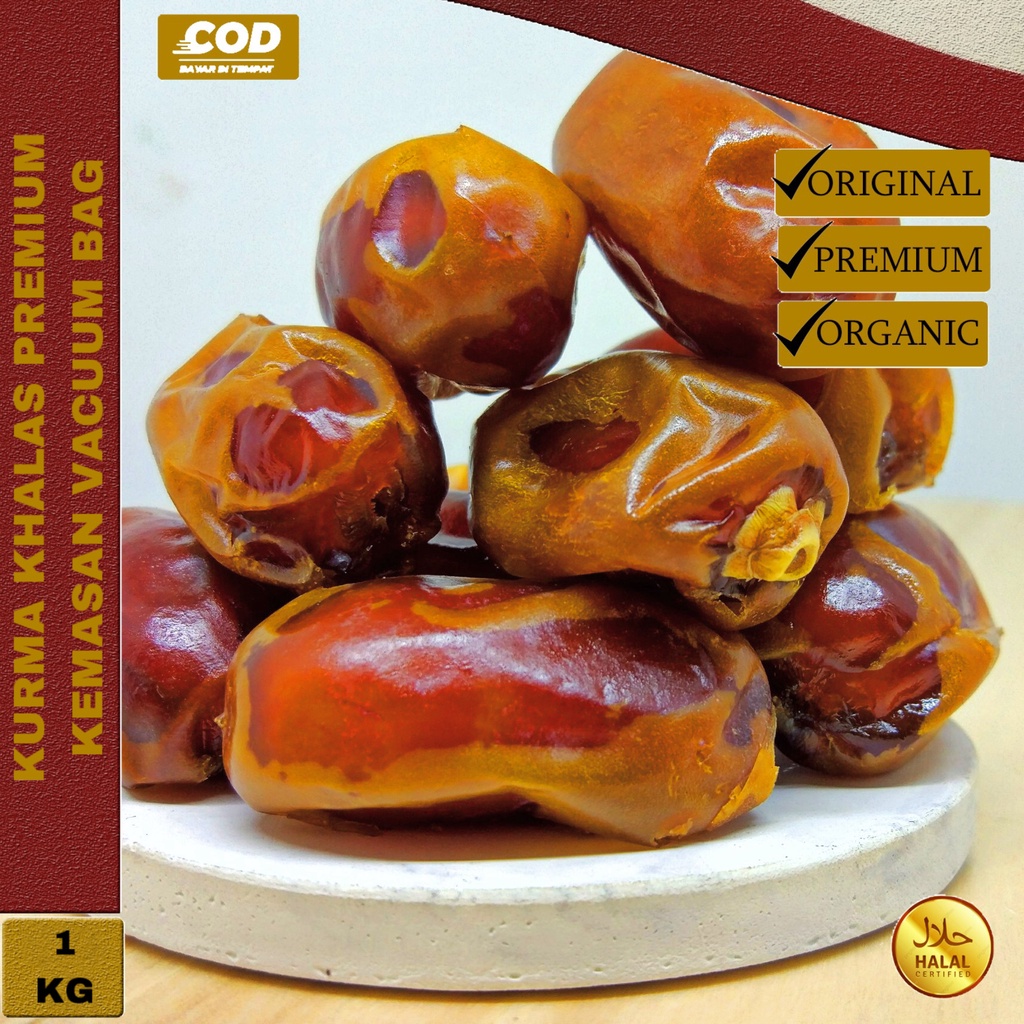 Jual Kurma date Crown Khalas 500gr THERMO / Dc Khalas / Kurma Khalas ...