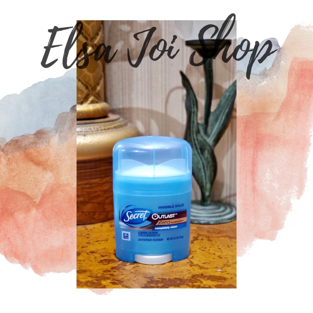 Jual Secret Deodorant Stick Outlast Invisible Solid Completely Clean ...