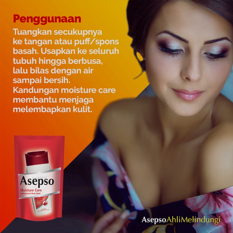 Jual ASEPSO Sabun Cair Body Wash Moisture Care - 450 ml | Shopee Indonesia