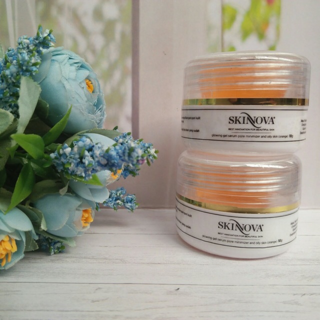 Jual skinnova glowing gel serum Pore Minimizer and Oily Skin (Orange ...