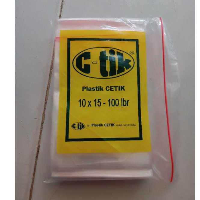 Jual plastik C-TIK UKURAN 10×15 ISI 100 LEMBAR | Shopee Indonesia