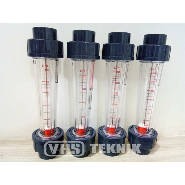 Jual ROTAMETER FLOWMETER LIQUID 60 - 600 LPH PLASTIC TUBE 1 INCH LZS ...