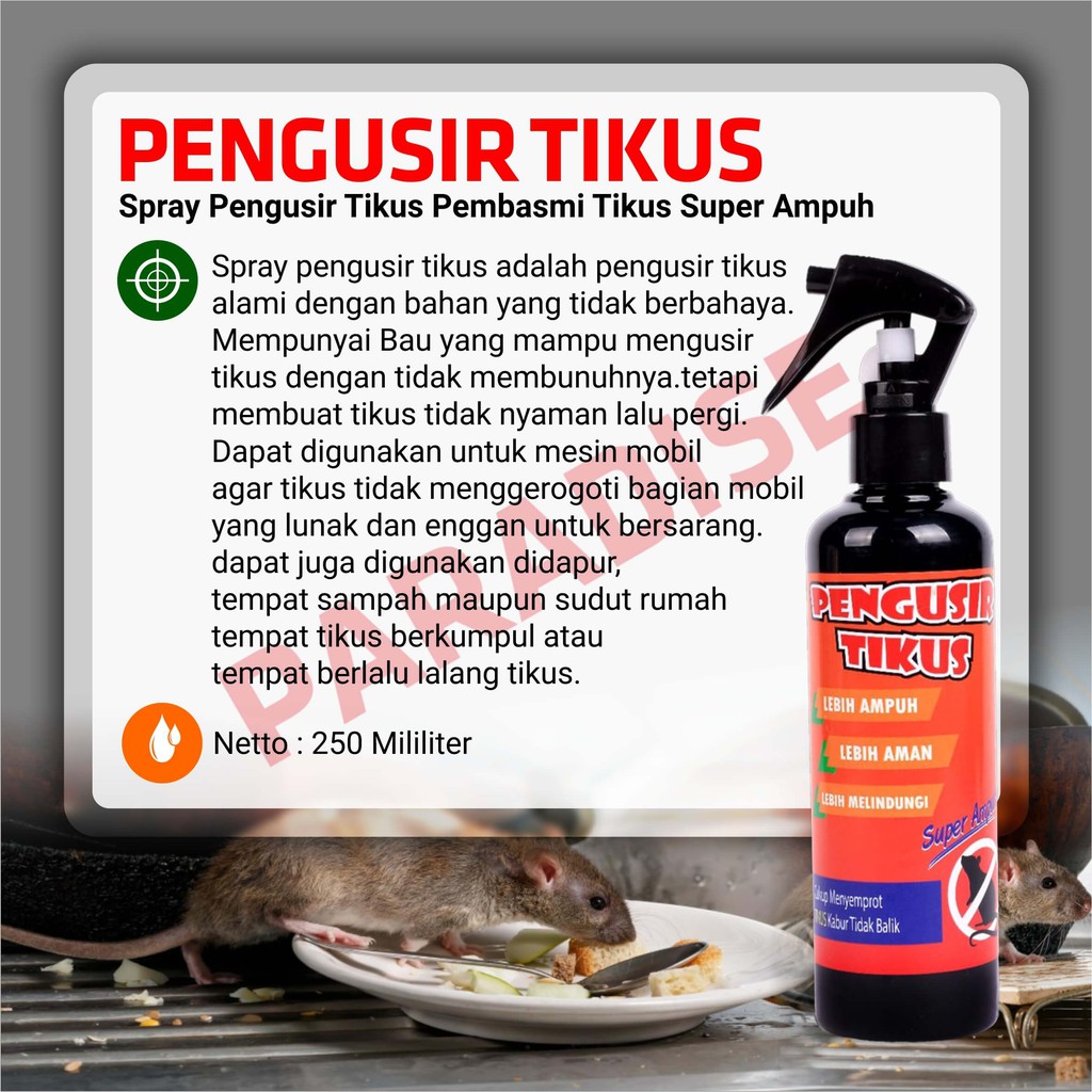 Jual Obat Racun Tikus Pengusir Super Ampuh Spray Pengusir Tikus ...