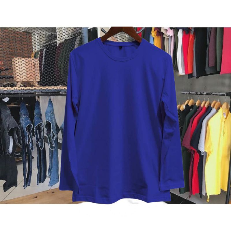 Jual PAKAIAN LENGAN PANJANG kaos polos tangan panjang pria wanita ...