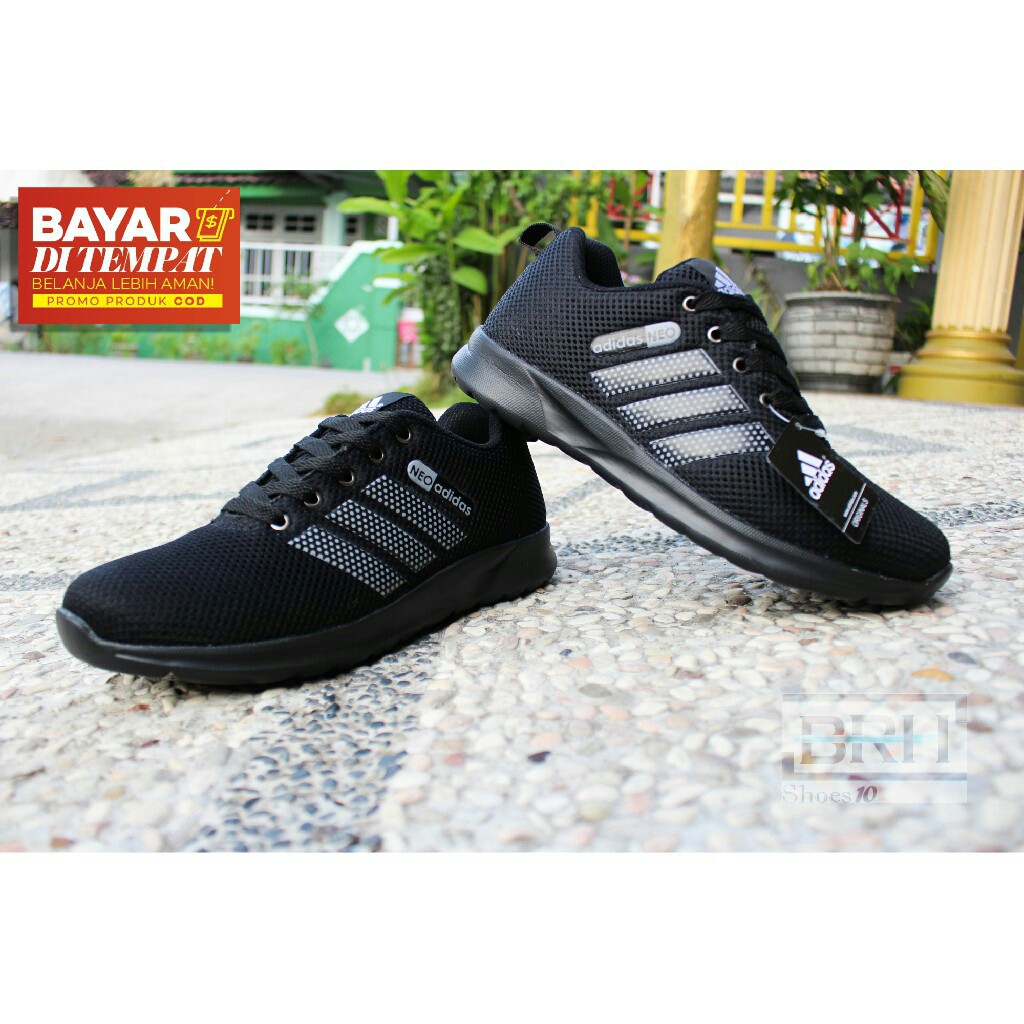 Jual SEPATU SEKOLAH HITAM POLOS SEPATU ADIDAS NEO HITAM SEPATU SEKOLAH ...