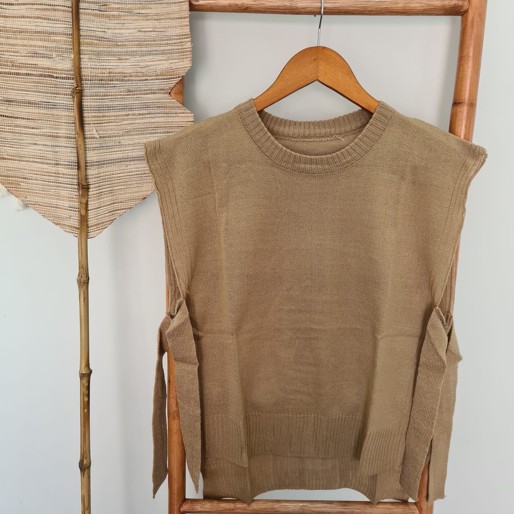 Jual Vest Rompi Rajut Tali Outer Wanita Premium dan Murah | Shopee ...