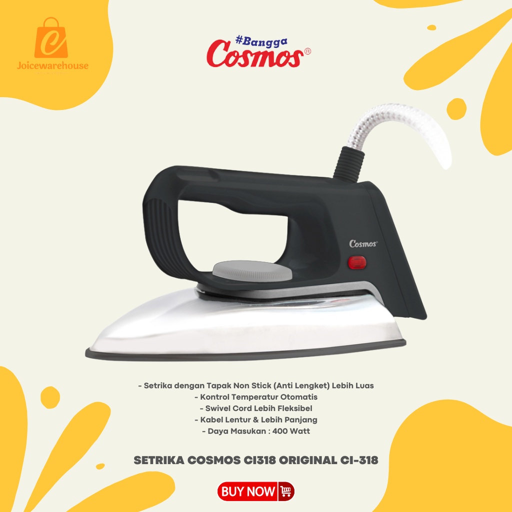 Jual SETRIKA COSMOS CI318 ORIGINAL CI-318 TERMURAH | Shopee Indonesia
