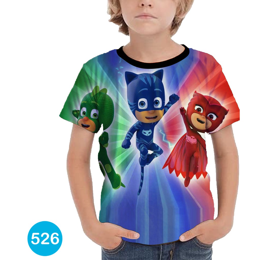 Jual Baju CatBoy PJ Masks 3D Baju Kartun Series Anak #526 | Shopee ...