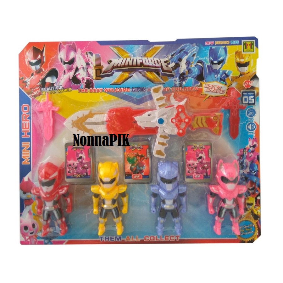 Jual Mainan Robot Mini Force X Senjata Power Ranger 026B | Shopee Indonesia