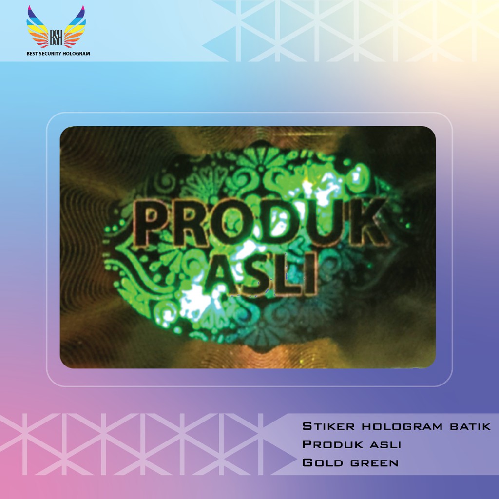 Jual Stiker Hologram Pecah Telur Produk Asli Stiker Segel Box Batik ...