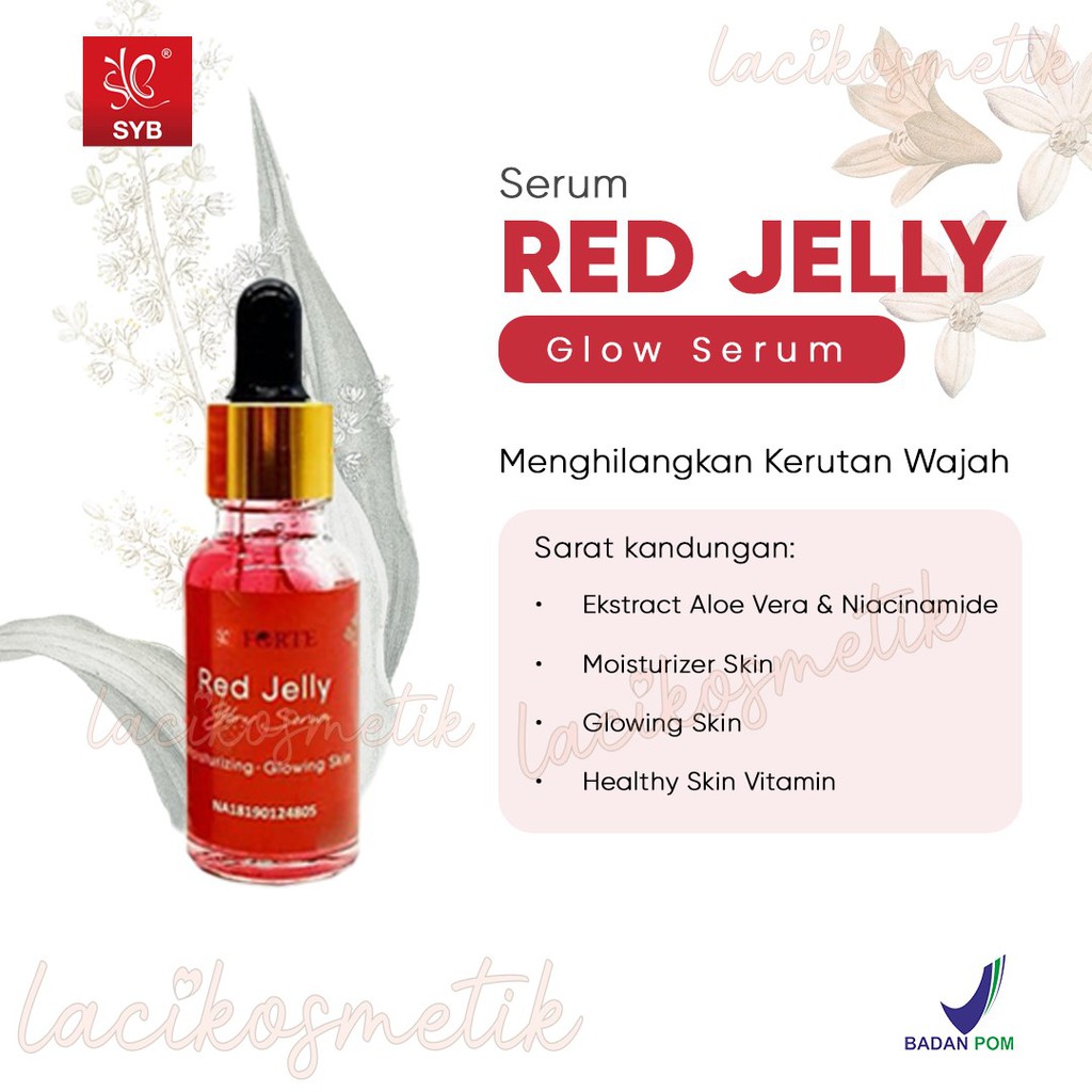 Jual RED JELLY GLOW SERUM BY SYB FORTE / RED JELLY SERUM MERAH BPOM ...