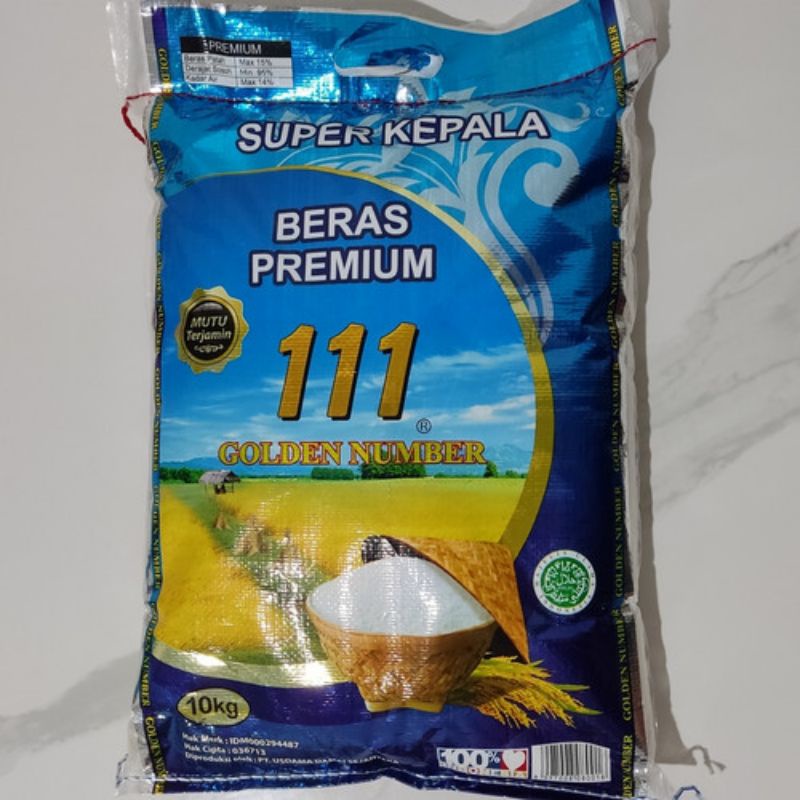Jual Super Kepala Beras Premium 111 Golden Number 10Kg | Shopee Indonesia