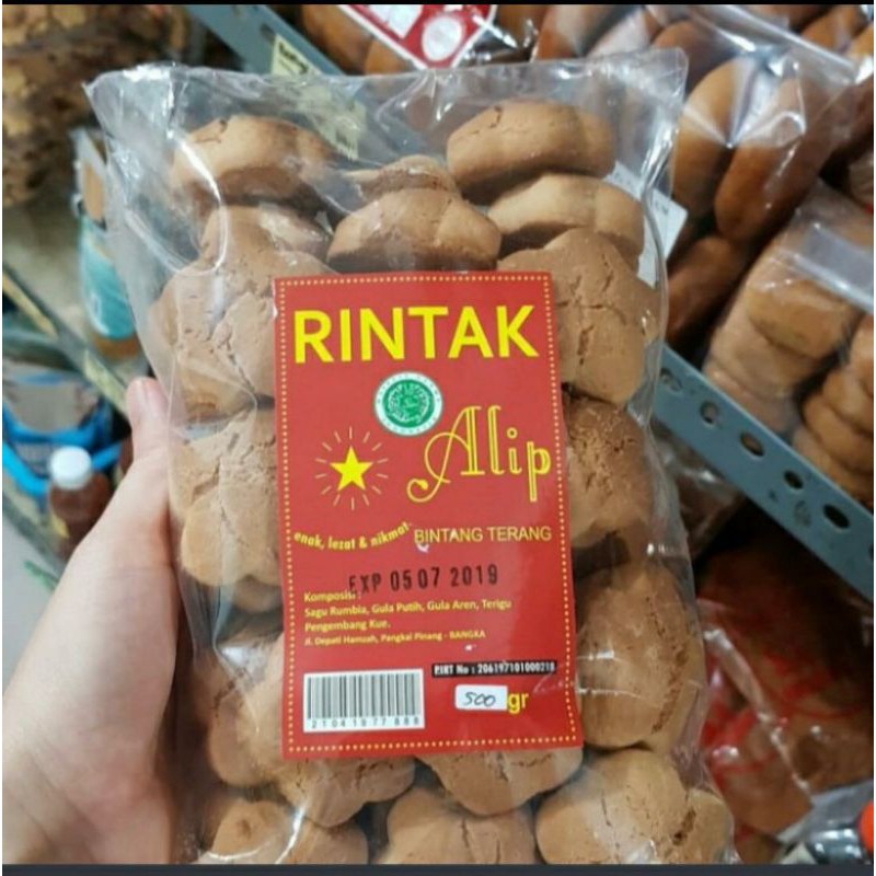 Jual Kue rintak cap Alip kue rintak Khas Bangka 500gr kue kering ...
