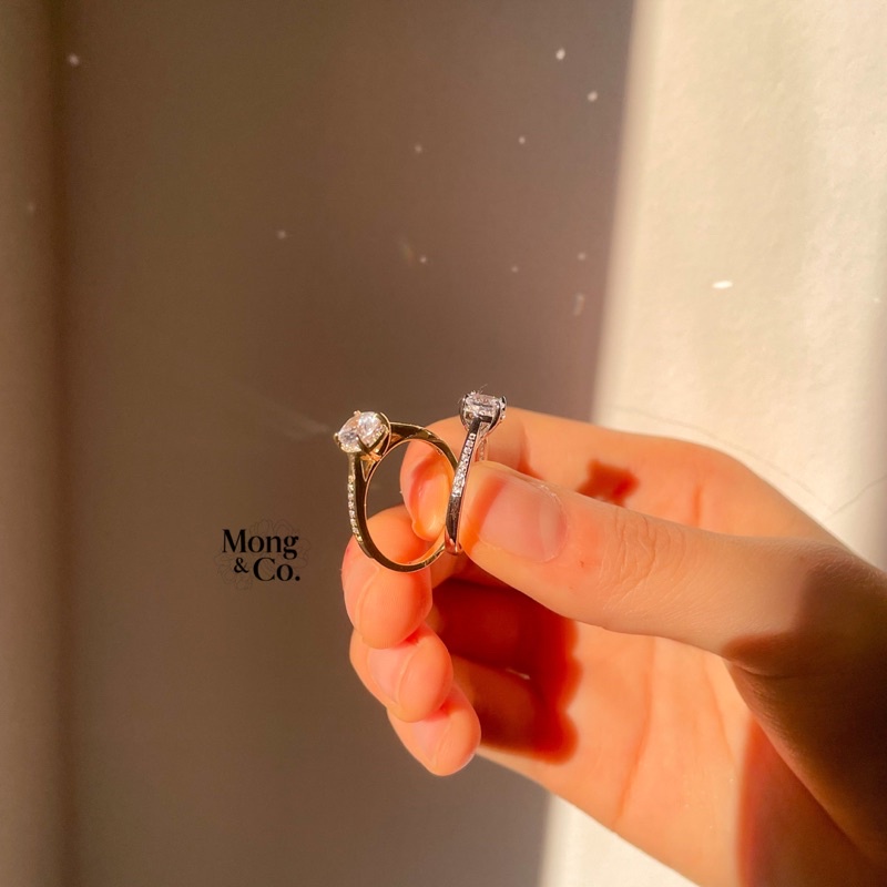 Jual Mong&Co Lianne S925 Ring - Cincin Wanita Silver Sterling 925 Perak Simple Elegant | Shopee ...