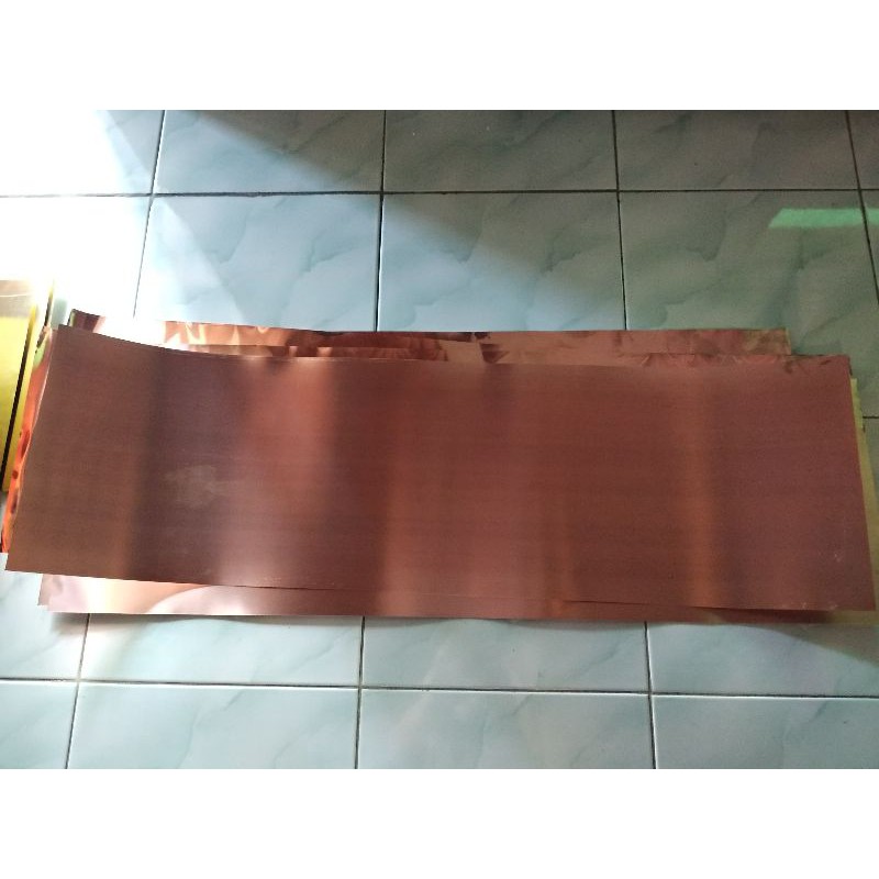 Jual plat tembaga ukuran 15x2cm tebal 0.35mm | Shopee Indonesia