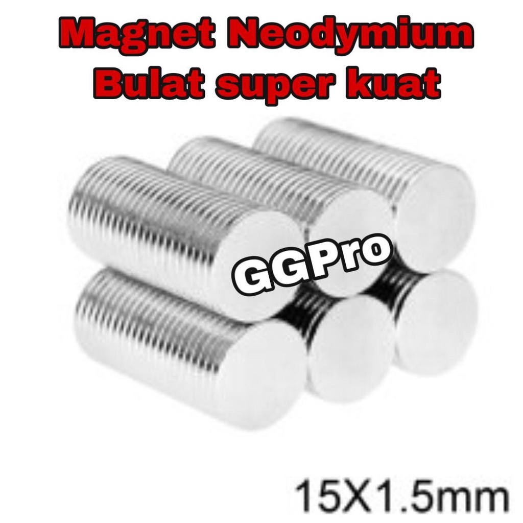 Jual MAGNET SUPER KUAT MAGNET NEODYMIUM 15X1,5 mm | Shopee Indonesia