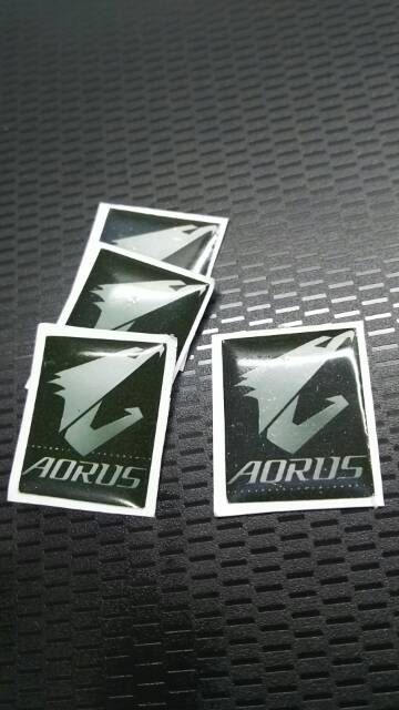 Jual Emblem stiker timbul Aorus gigabyte sticker 3d | Shopee Indonesia
