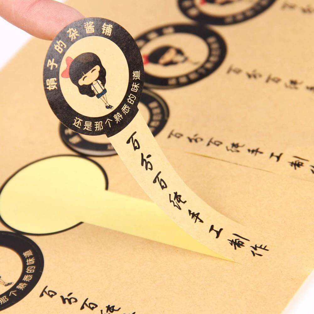 Jual STIKER LABEL KRAFT COKLAT/ STIKER KRAFT A3+ - POTONG POLA PRINT ...