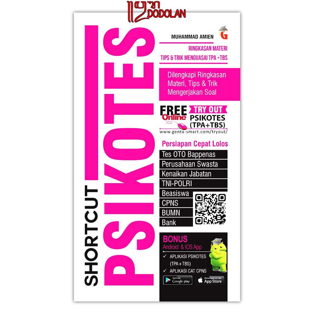 Jual Buku Tes Psikotes - TES PSIKOTES SHORTCUT PSIKOTES FULL PEMBAHASAN ...