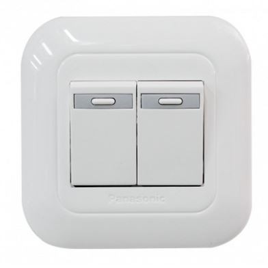 Jual saklar seri ib panasonic wej5531 (2pcs) plus frame wej78029 (1 pc ...