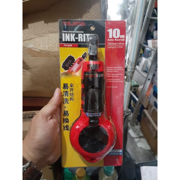 Jual Chalk Line/ Sipatan Tajima 10 meter PS-SUM-R Japan | Shopee Indonesia