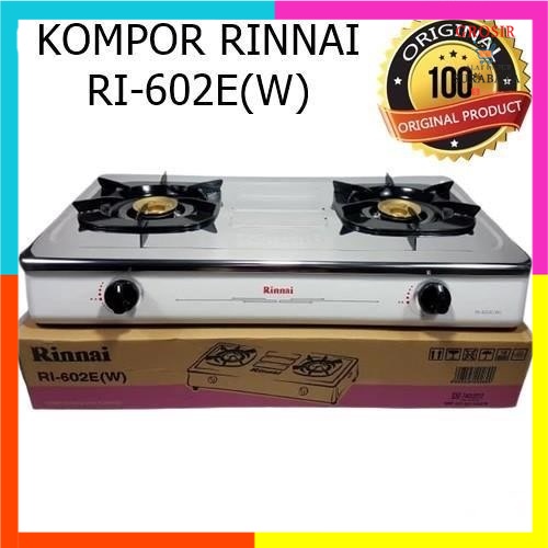 Jual Rinnai Kompor Gas 2 Tungku/ RINNAI RI 602E / RINNAI RI 602 E(W) | Shopee Indonesia