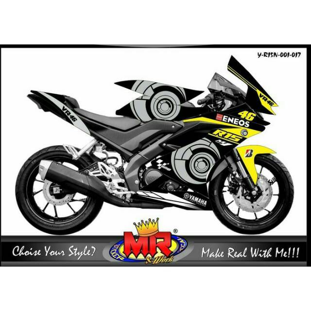 Jual Decal Premium All New R15 v.3 vva Stiker Sticker R 15 v3 desain ...