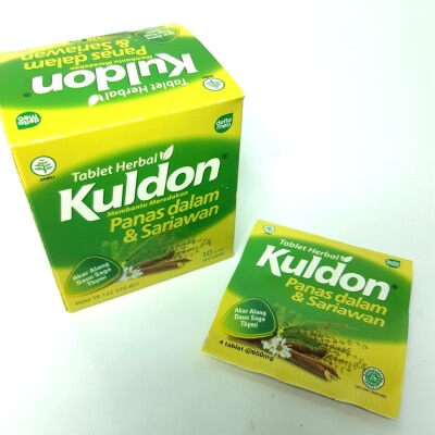 Jual Kuldon Box isi 4 Tabet Mengatasi Panas Dalam Sariawan | Shopee ...