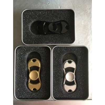 Jual Terlaris Fidget spinner 2 MINI sisi besi mini hand metalik metalic ...