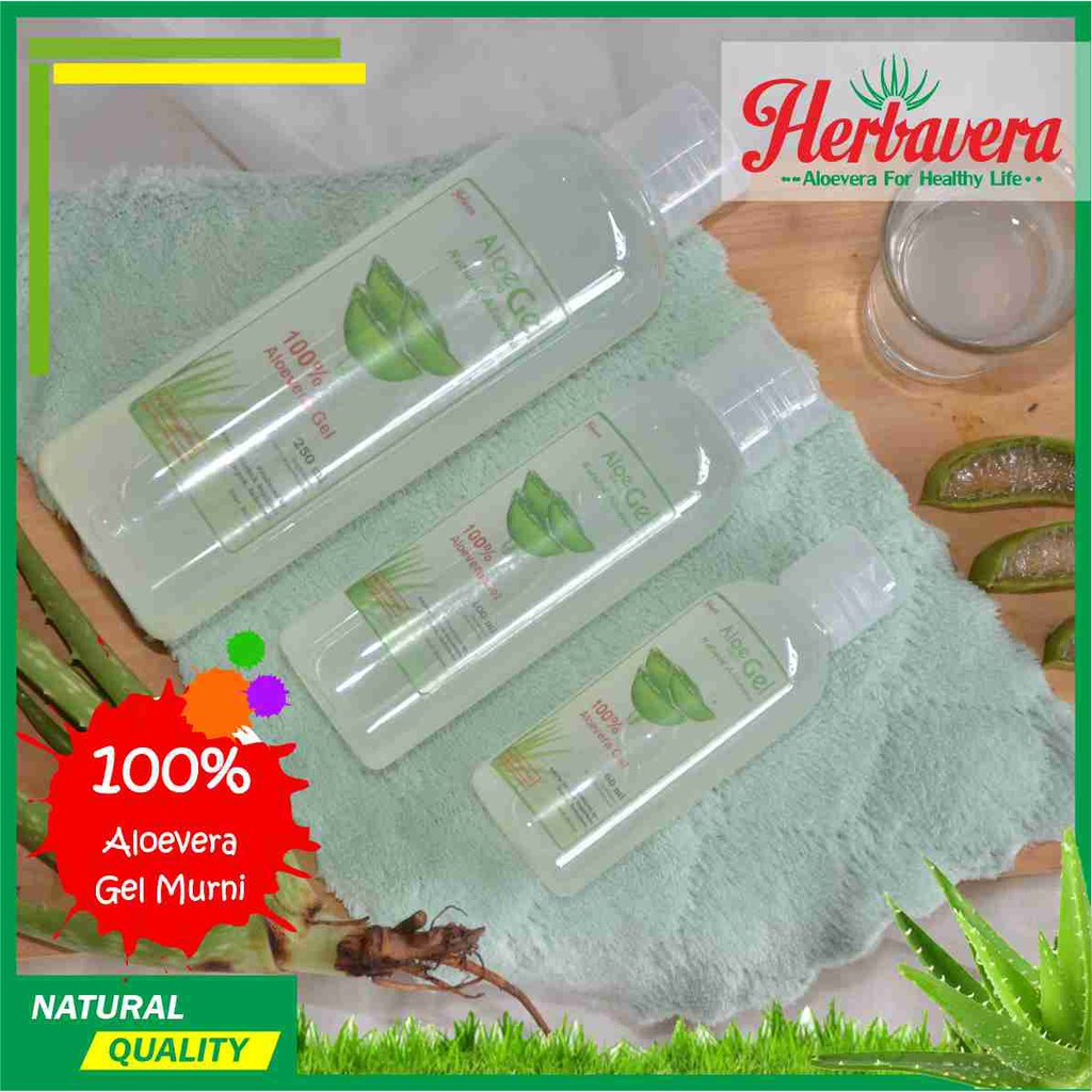 Jual Aloe Vera Gel Lidah Buaya Herbavera 60 Ml Shopee Indonesia