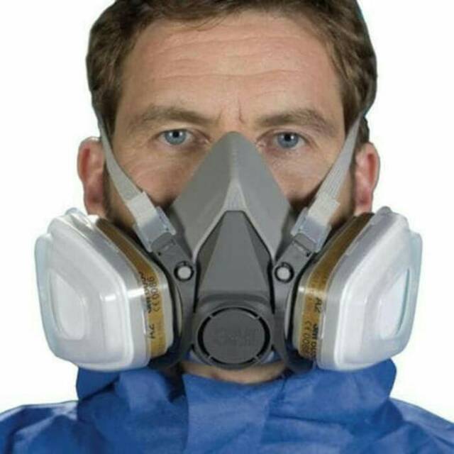 Jual Masker 3M Masker Moncong Babi 2 Filter Masker Gas 3M 6200 Filter ...