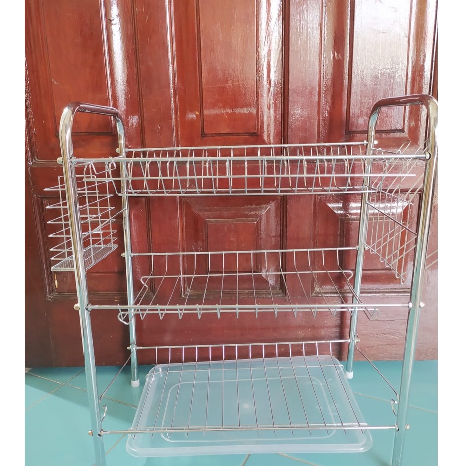 Jual Rak Piring 3 Susun / Rak Piring 3 Tingkat 3 Layer | Shopee Indonesia