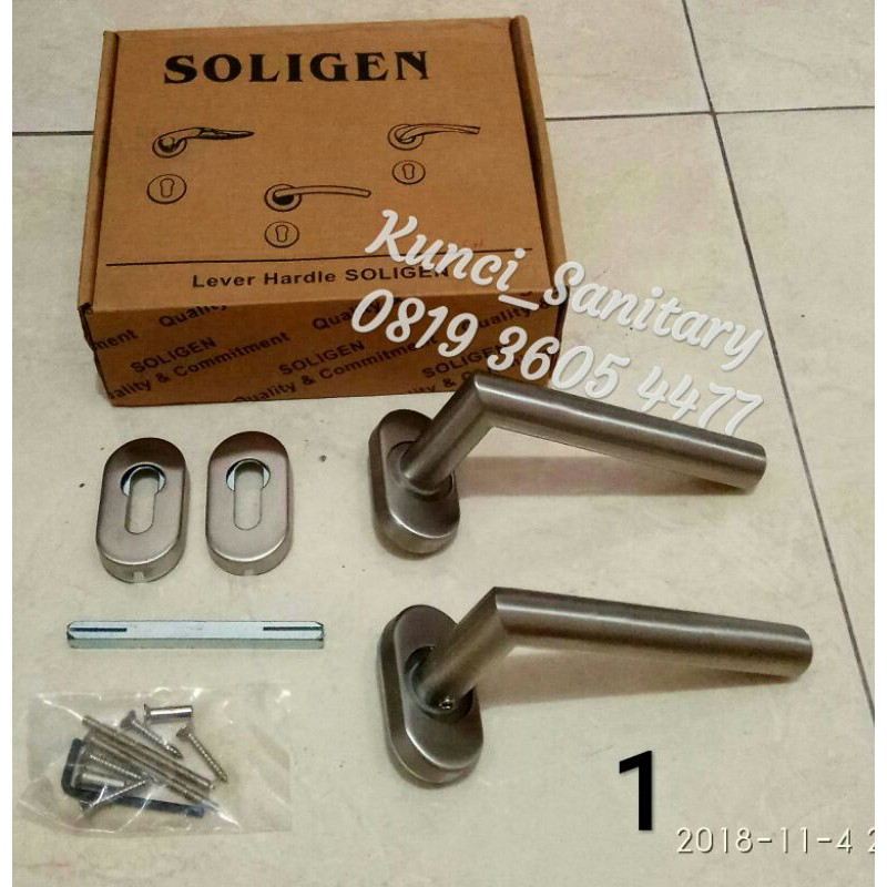Jual Handle Pisah Oval Soligen / Handle Pisah Pintu Aluminium Soligen ...