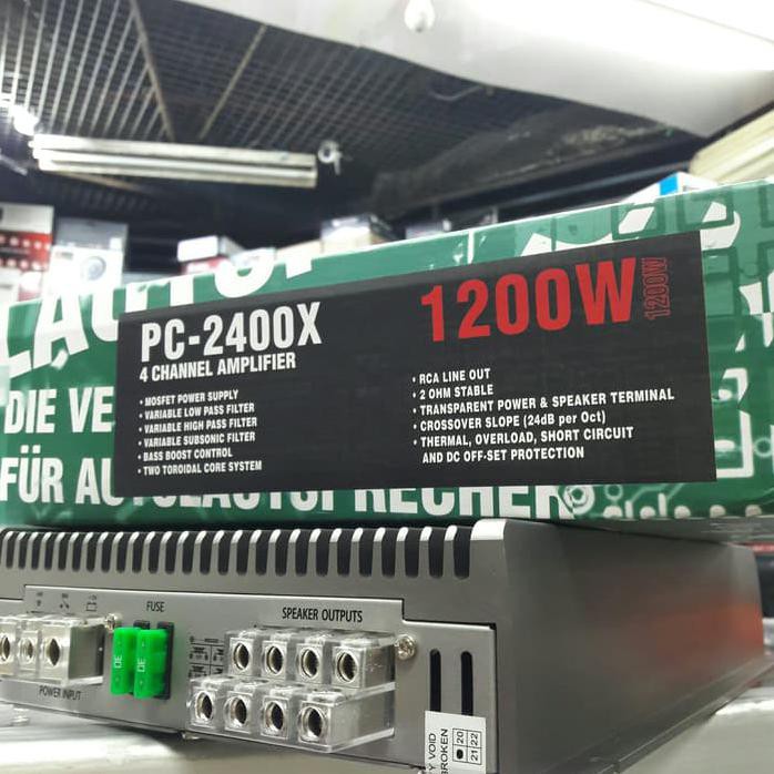 Jual Power Amplifier 4 Channel Performa Pc-2400X 1200W | Shopee Indonesia