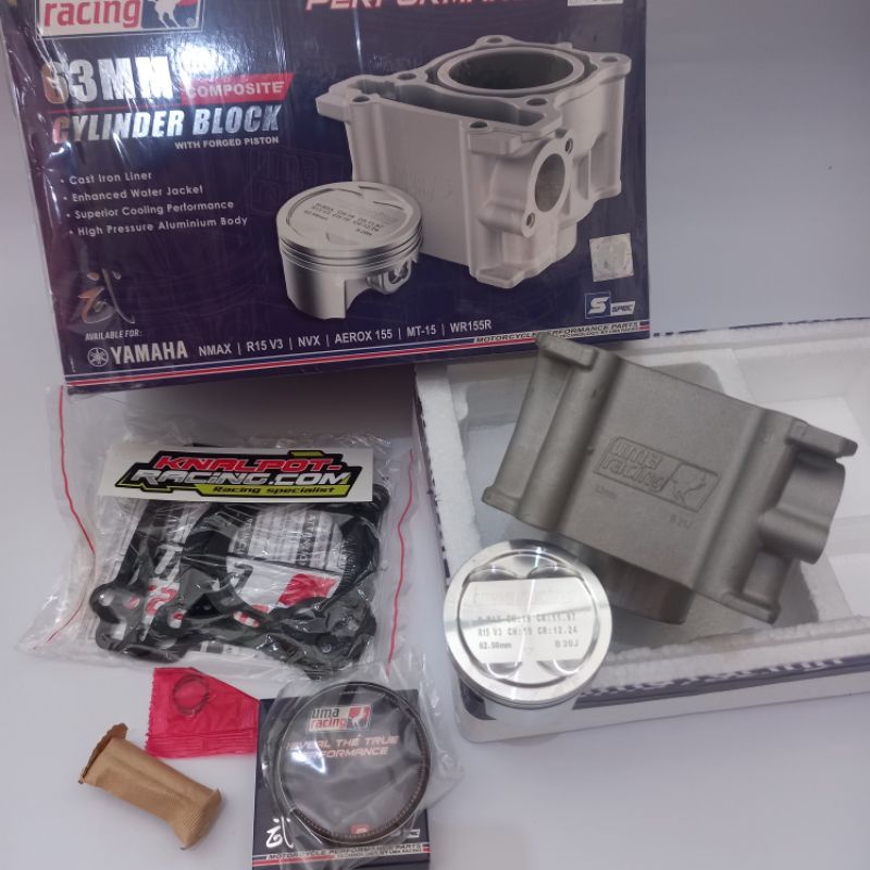 Jual Block Kit 63MM Yamaha Aerox Nmax R15 Forged Piston Uma | Shopee ...