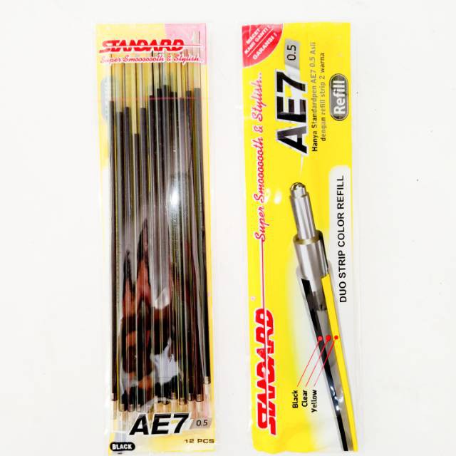 Jual Isi Pulpen / Ballpoint Refill Standard AE-7 (Hitam, Biru) | Shopee ...