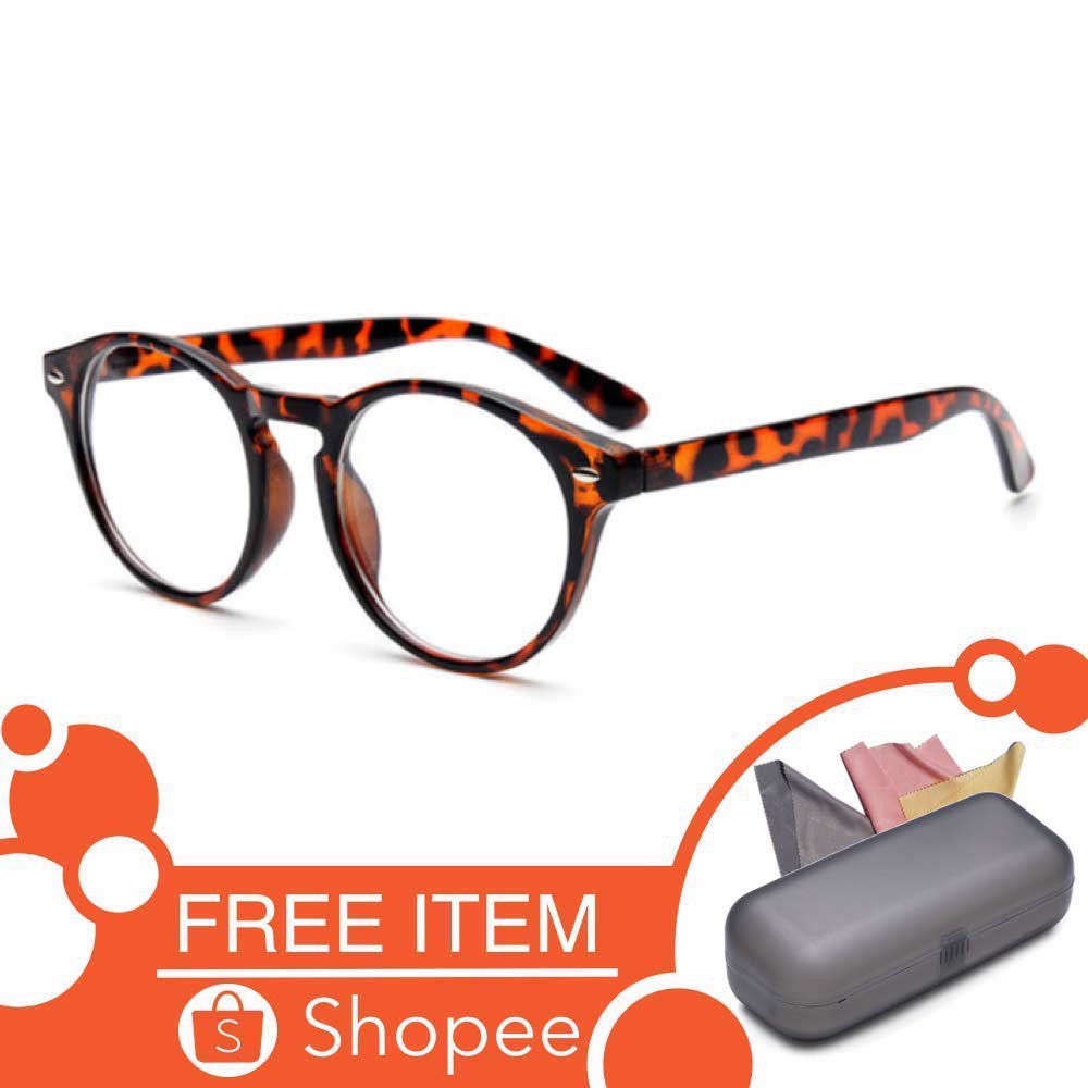 Jual Kacamata [ Leopard ] Pria dan Wanita - Design Korea - MLO FREE Kotak Kacamata | Shopee ...